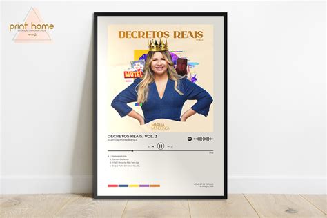 Quadro Poster Placa mdf Marília Mendonça Decretos Reais V 1