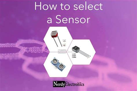 Need A Sensor Selection Criteria For Sensors NerdyElectronics