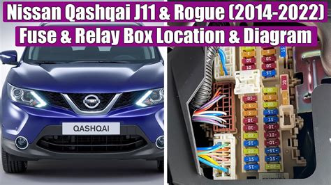 Nissan Qashqai J11 Rogue Fuse And Relay Box Location And Diagram