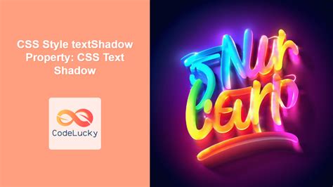 Css Style Textshadow Property Css Text Shadow Codelucky