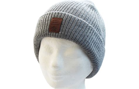 Gebreide Muts Met Logo Unisex Grey Megatip Be