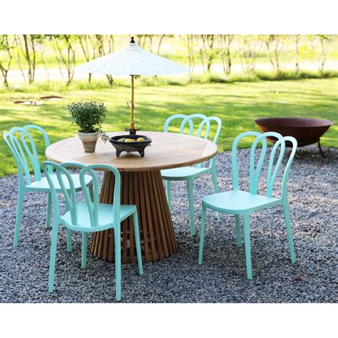 Groupe de repas Saltö teck Table en teck d environ cm comprenant chaises Bally