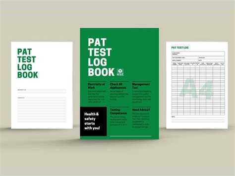 Printable Pat Test Forms Logbook For Electrical Equipment Portable Appliance Testing Register