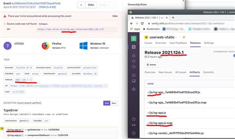 Source Code Not Found On Js Files On Premise Sentry
