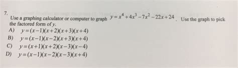 solved use a graphing calculator or computer to graph y