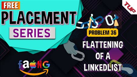 Flattening Of A Linked List Amazon Microsoft Youtube