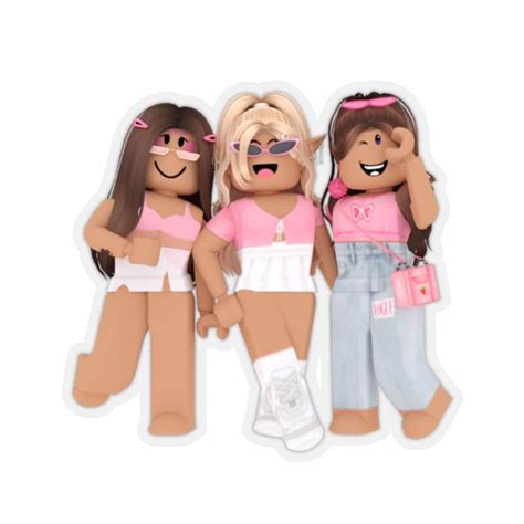 Pink Roblox Girls Sticker Girl Roblox Birthday Party T 22f Artofit