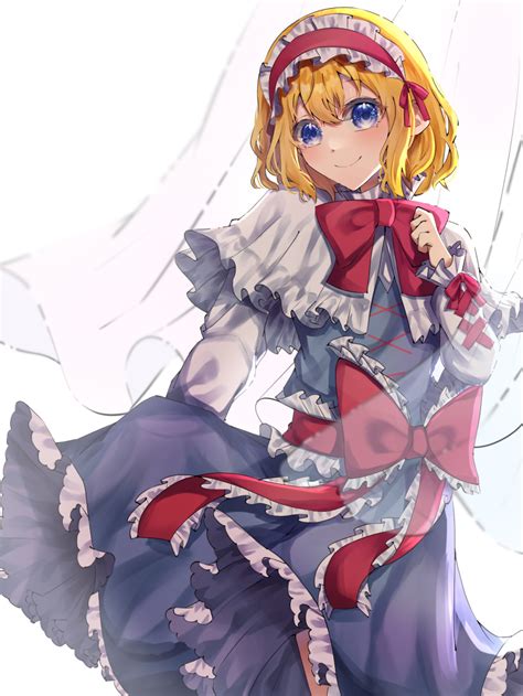 Safebooru 1girl Alice Margatroid Bangs Blonde Hair Blue Dress Blue