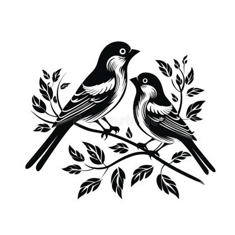 Illustration Of Cute Birds In The Style Of Hig Generative Ai Stock Image Image Of Flight
