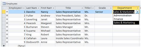 Microsoft Access Lookup Wizard Systematix Training