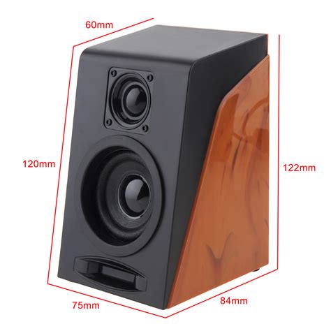 Alte 6W Mini USB 2 0 Computer Lautsprecher Holz Su Vicedeal