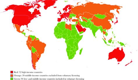World Map Of Pfizer Voluntary Licensing Of Paxlovid Download