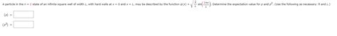 Solved A Particle In The N 2 State Of An Infinite