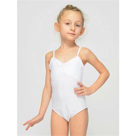 Купальник для гимнастики и танцев Salix размер 128 белый Festima Ru частные объявления