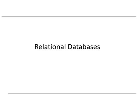 Ppt Relational Databases Powerpoint Presentation Free Download Id