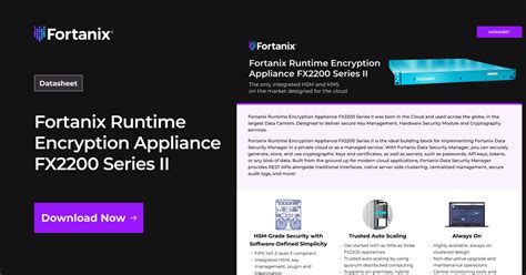 Fortanix Runtime Encryption Appliance Fx2200 Series Ii Fortanix