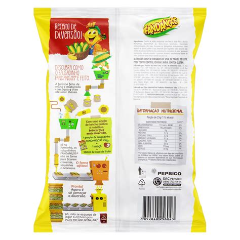 Salgadinho De Milho Fandangos Queijo Elma Chips Pacote 164g