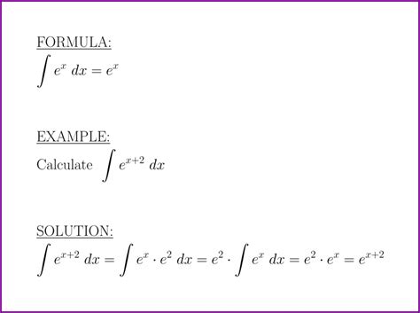 The Antiderivative Of E To X Formula And Example Lunlun Com