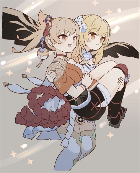 Yoimiya And Lumine Art