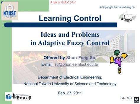 Ideas And Problems In Adaptive Fuzzy Controlcmlc2011ppt