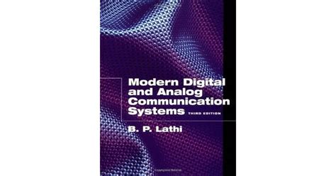Modern Digital And Analog Communication Systems By Bp Lathi