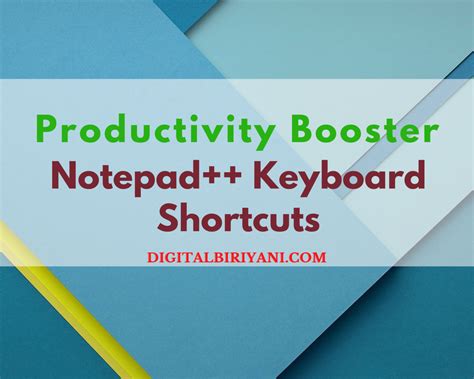 175 Useful Notepad Keyboard Shortcuts In 2024 DiGiTAL BiRYANi