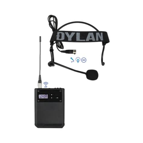 Microfone Sem Fio Dylan D 9003 S UHF Headset Único 100 Canais