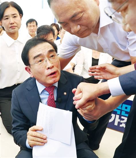 출구 없는 단식에 피로감비명계 이재명 사퇴하라 한국경제