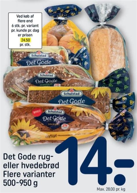 Schulstad Det Gode Rugbrød skiver Rema 1000 januar 2023 Alle