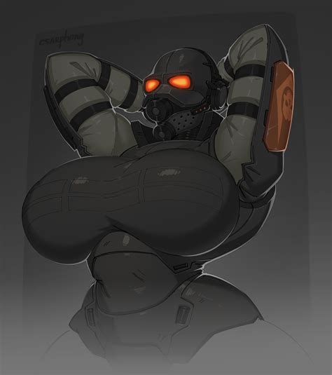 Rule 34 1girls 2d Armor Armored Armored Female Arms Up Big Breasts