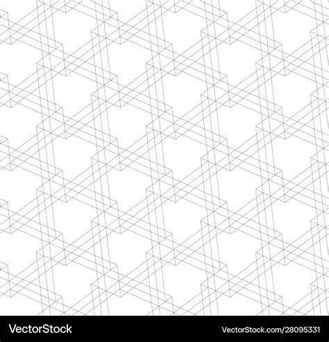Abstract Geometric Seamless Linear Pattern Vector Image