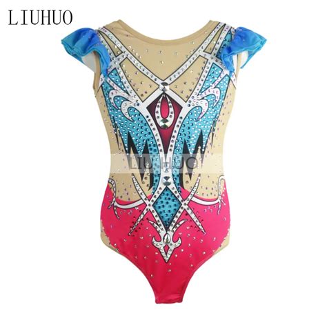 LIUHUO vestido de patinaje artístico para mujer leotardo de gimnasia