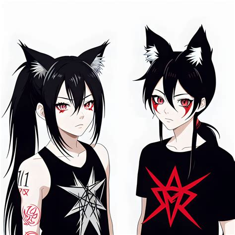 Black Fox Kitsune Girls 19 By Punkerlazar On Deviantart