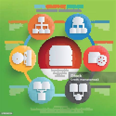 Desain Konsep Grafis Info Server Database Vektor Ilustrasi Stok Unduh