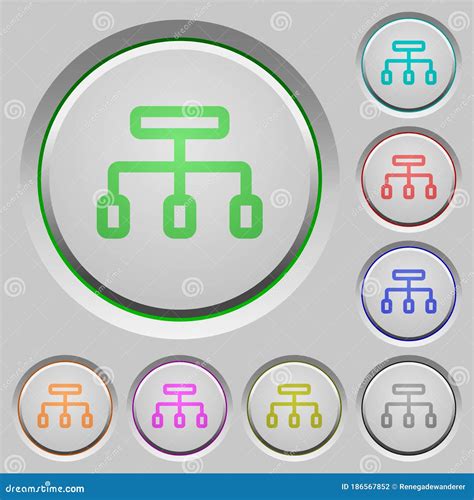 Drukknoppen Aansluiten Vector Illustratie Illustration Of Informatie