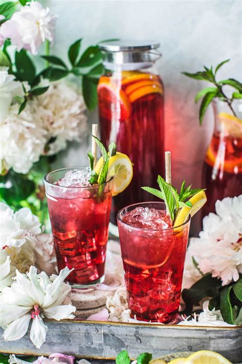 How To Make Thai Hibiscus Iced Tea น้ำกระเจี๊ยบ Recipe Iced Tea