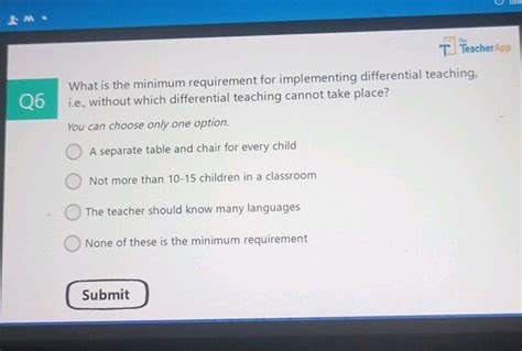 M Q6 What Is The Minimum Requirement For StudyX