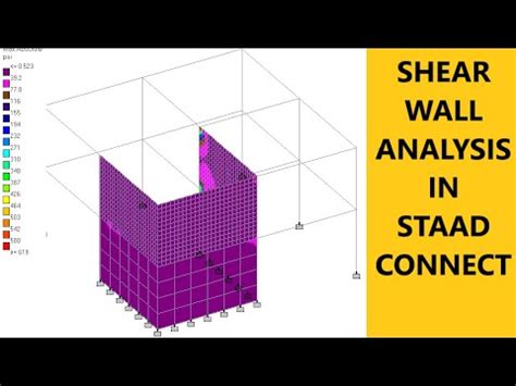 Shear Wall Design In Staad Pro Connect Edition Youtube
