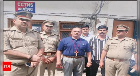 Lucknow Bishop Who Faces Gangsters Act Held Lucknow News Times Of India