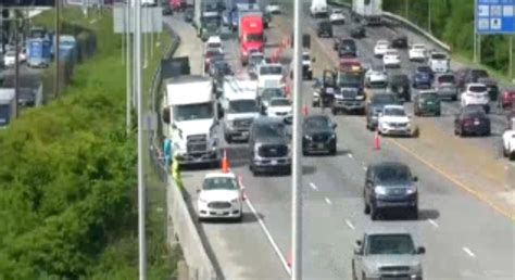 Tractor Trailer Crash Caused Backups On I 95 I 64 In Richmond Wric