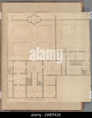 Map Of The First Floor Of The Palazzo Della Meridiana In Genoa