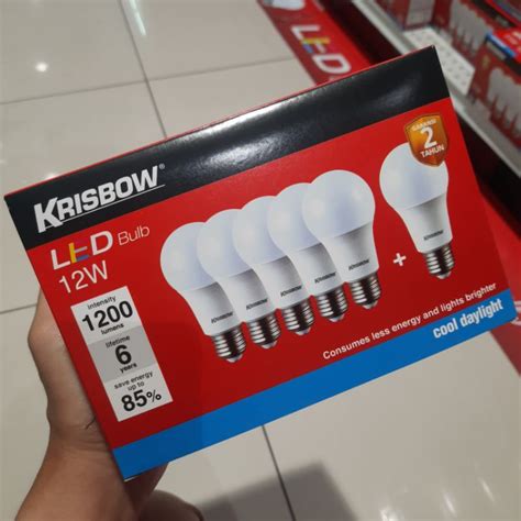 Jual Lampu Led 12 Watt Isi 6 Hemat Energy Lampu Bohlam Led Krisbow Krisbow Hemat Daya Shopee