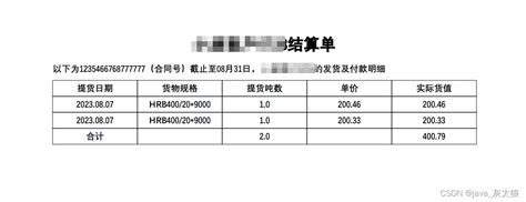 Java 使用itextpdf动态生成表格pdf java生成pdf 循环列表 CSDN博客