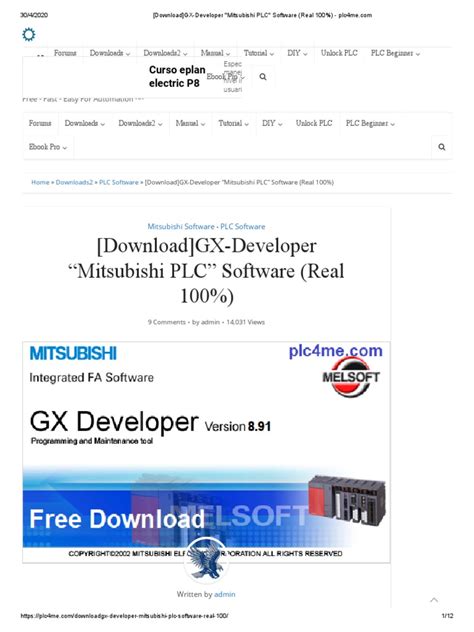 Download Gx Developer Mitsubishi Plc Software Real 100 Pdf
