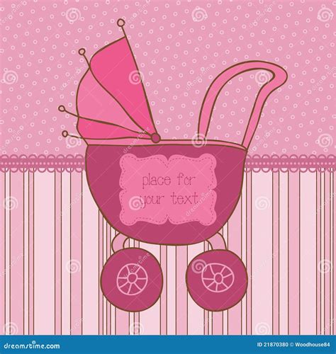 Tarjeta De Llegada Del Beb Con El Marco De La Foto Ilustraci N Del Vector Ilustraci N De