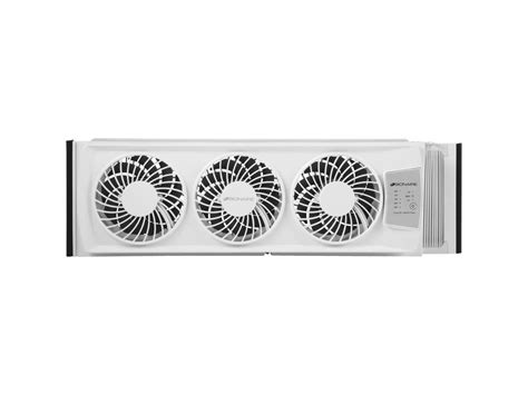 Bionaire Thin Window Fan With Comfort Control Manual Thermostat