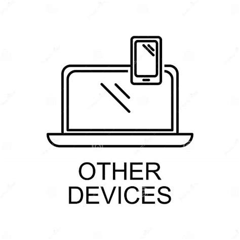 Other Devices Outline Icon Element Of Data Protection Icon With Name For Mobile Concept And Web