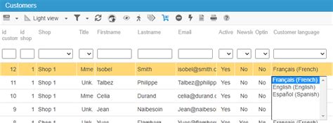 Modifiying Customer S Language Prestashop