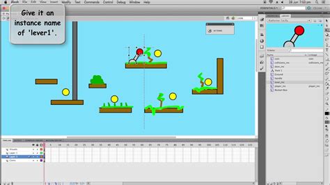 How To Make A Platformer Game Flash As3 Part 5 Making Levers And