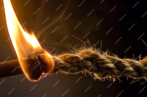 Premium Photo Timelapse Sequence Of A Rope Fuse Burning Down